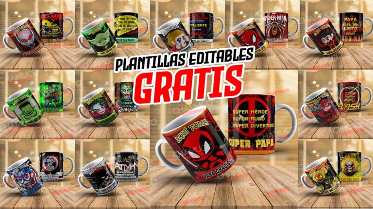12 Plantillas para Sublimar Tazas Papá Heroé con Editables y Mockups ... 12 Plantillas para Sublimar Tazas Papá Heroé con Editables y Mockups ...