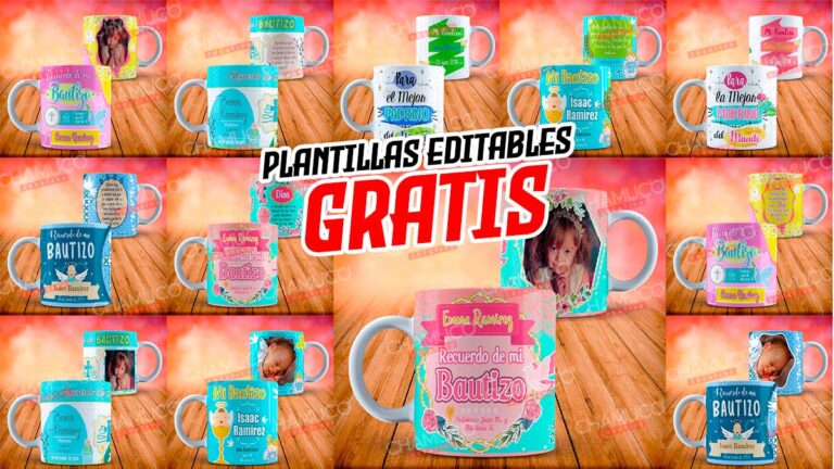 12 Plantillas para Sublimar Tazas para Bautizo con Editables y Mockups ... 12 Plantillas para Sublimar Tazas para Bautizo con Editables y Mockups ...
